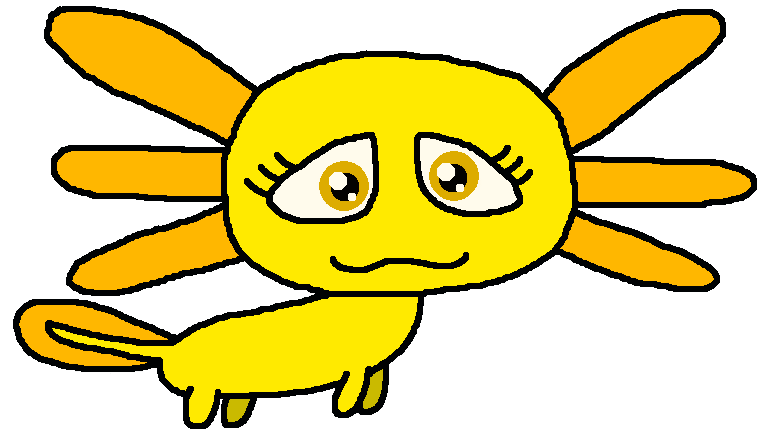 Citrine the Axolotl (My OC) by HobbyPony on DeviantArt