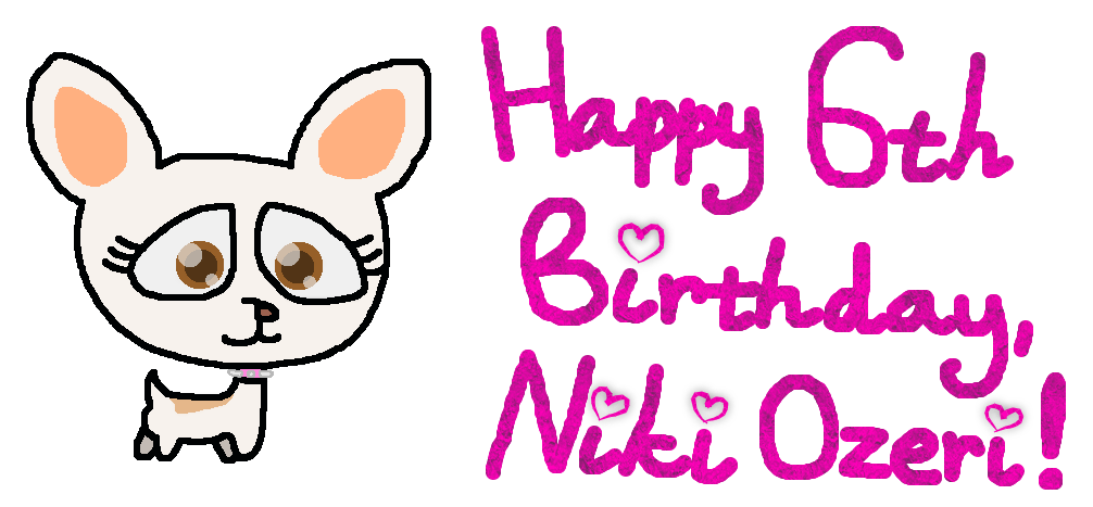 Happy 6th Birthday, Niki Ozeri! by HobbyPony on DeviantArt