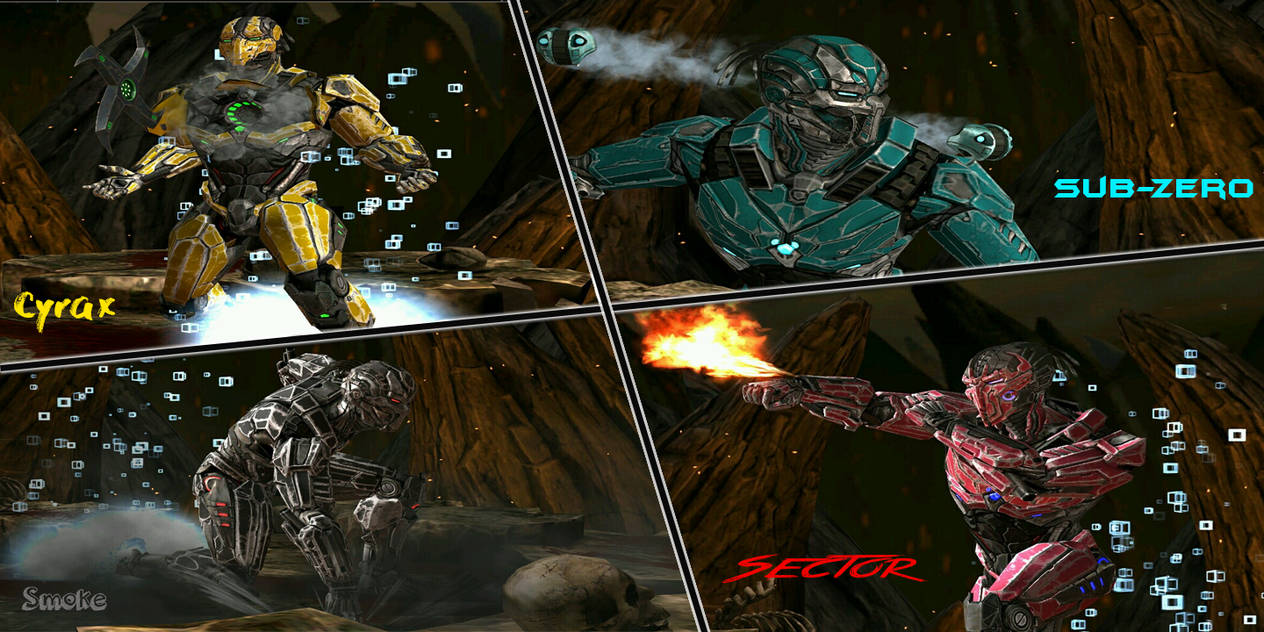Triborgs: Cyrax,Sector,Somke,Sub zero by Rycon876 on DeviantArt