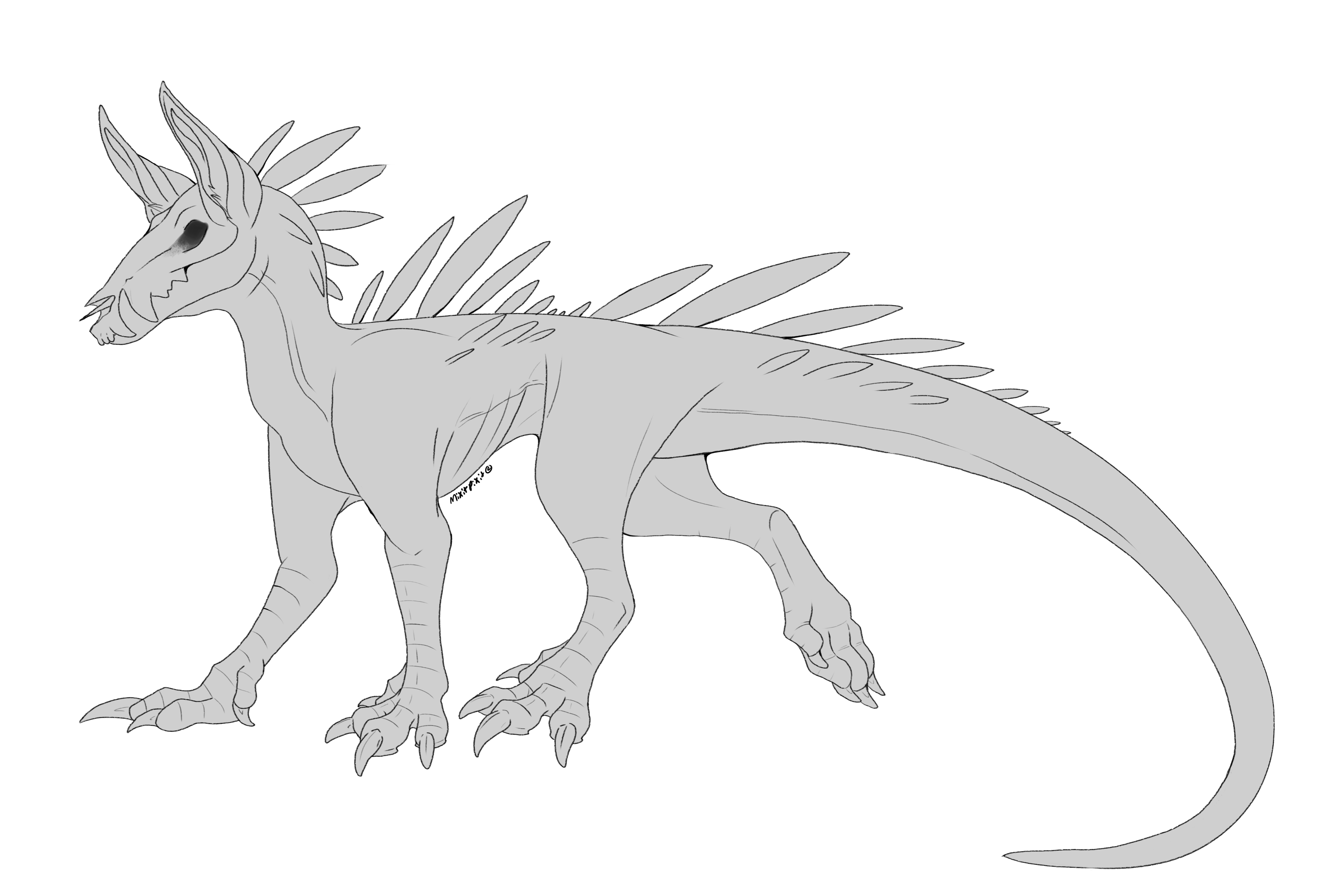 Bone Clinger *free creature base* by MixItPixIt on DeviantArt