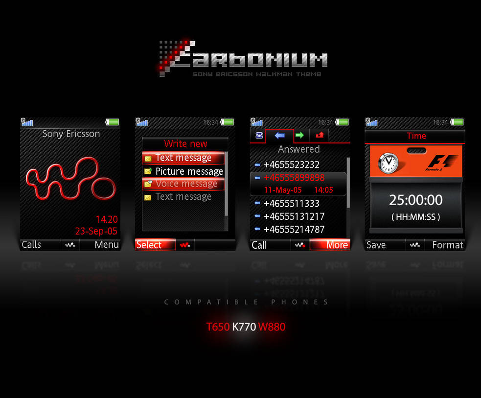 Carbonium Walkman Theme by SergiumStyle on DeviantArt