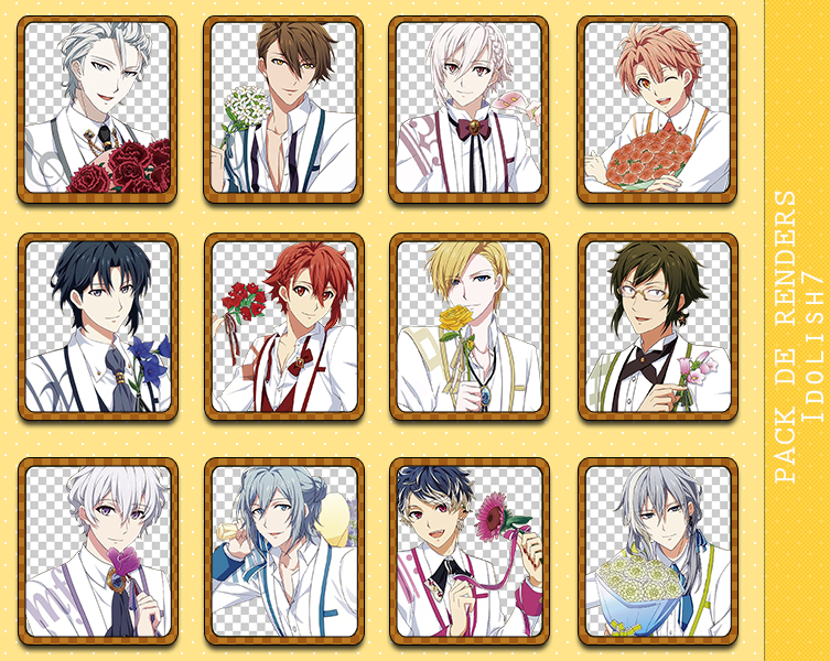 Pack Renders Idolish7 by fania98 on DeviantArt