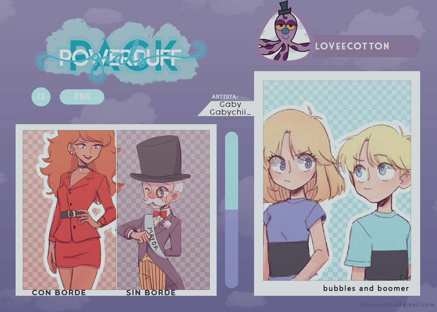 Pack Powerpuff Girls by loveecotton on DeviantArt