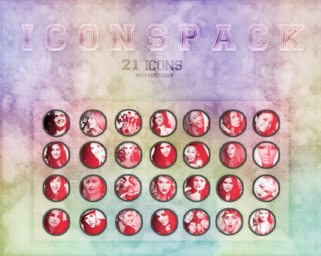 ICON PACK. by MilyEdictions on DeviantArt