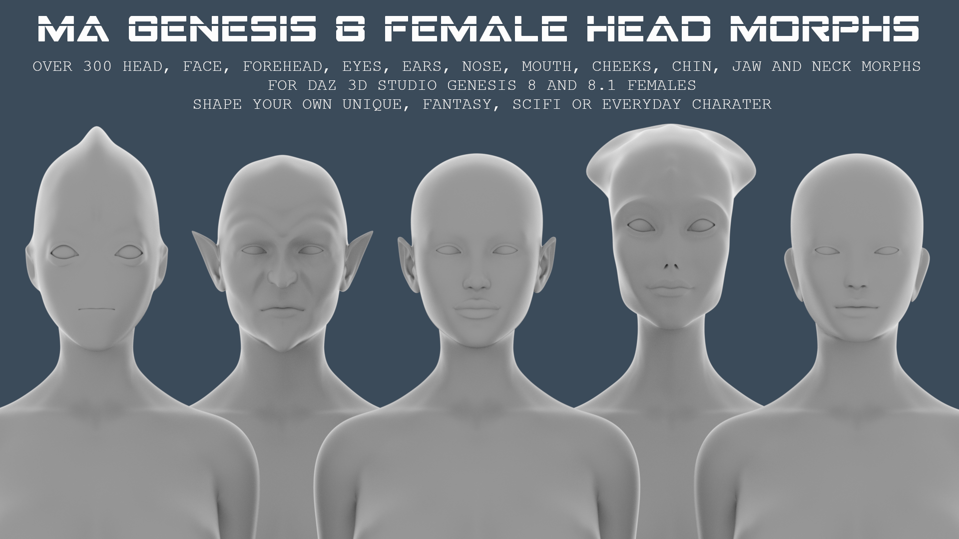 Freebie: Genesis 8 Female Head Morphs by MythosArcane on DeviantArt