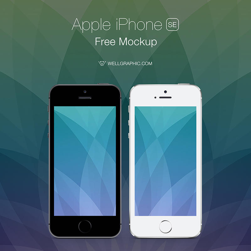 Apple iPhone SE Mockup PSD by wellgraphic on DeviantArt