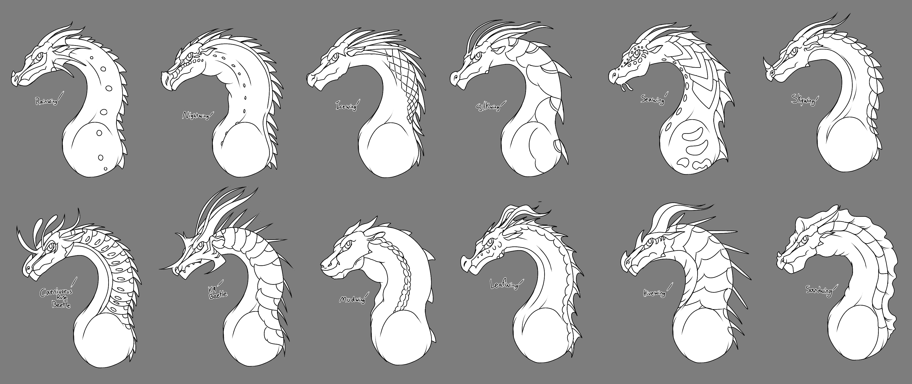 F2U Wings of Fire Busts PSD! by AithusaLive on DeviantArt