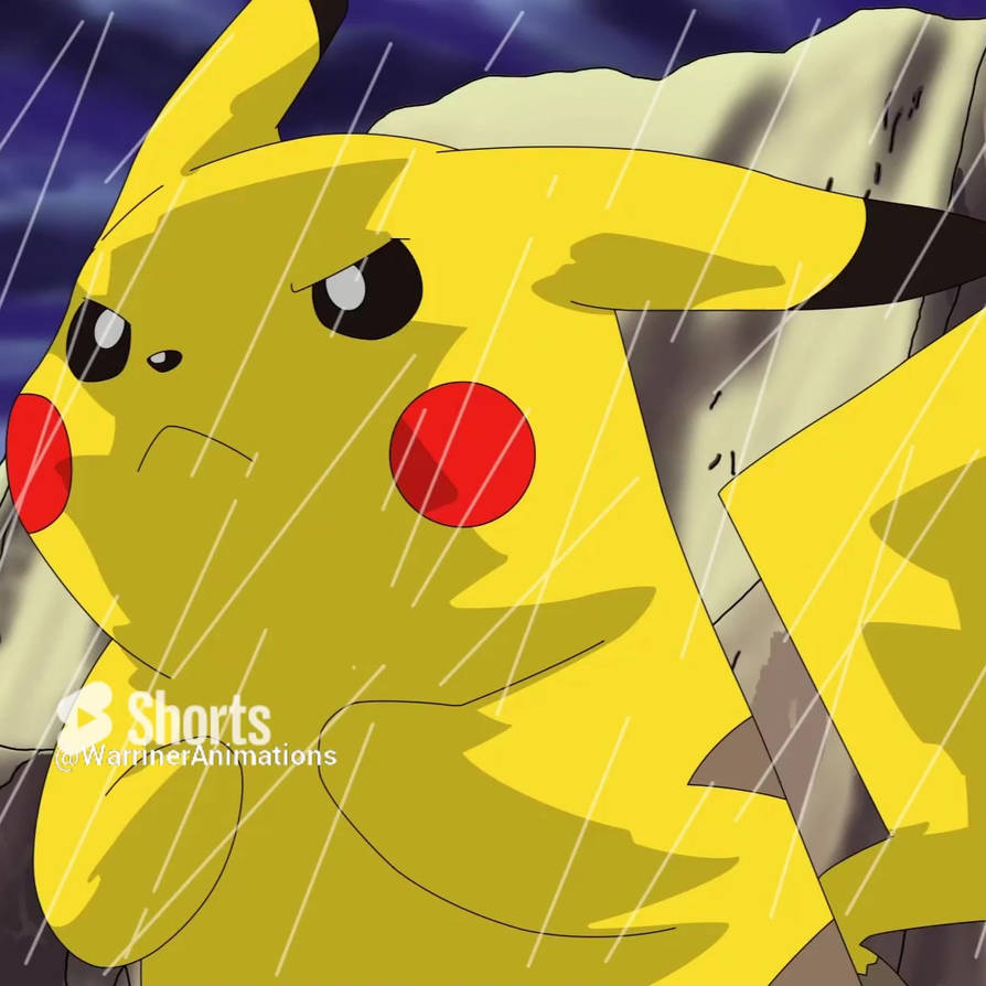 Pikachu in the Rain by Warriner-Animations on DeviantArt