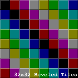 Bevelled square tiles, 32x32 by LlubNek on DeviantArt
