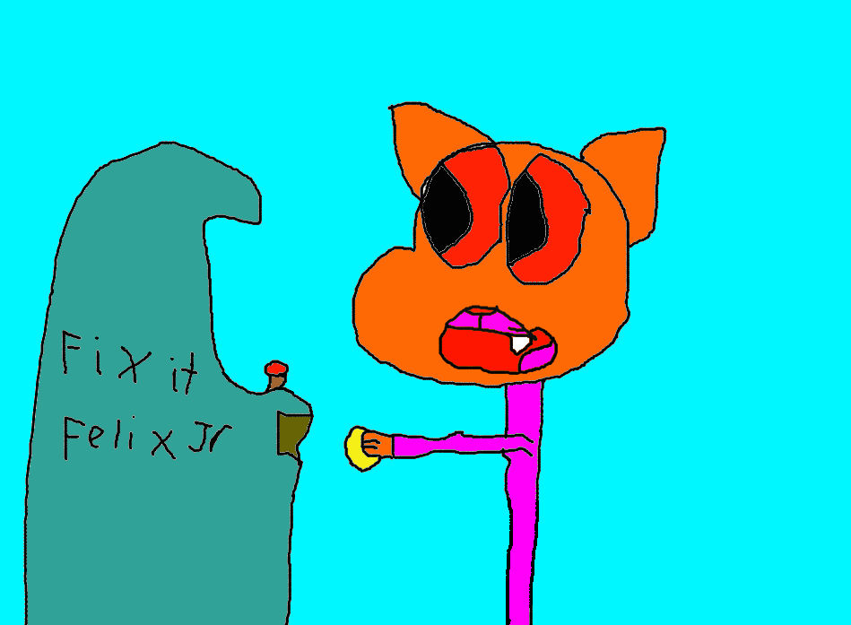 Killer playing Fix-it-Felix jr by gumballcariedarwin on DeviantArt