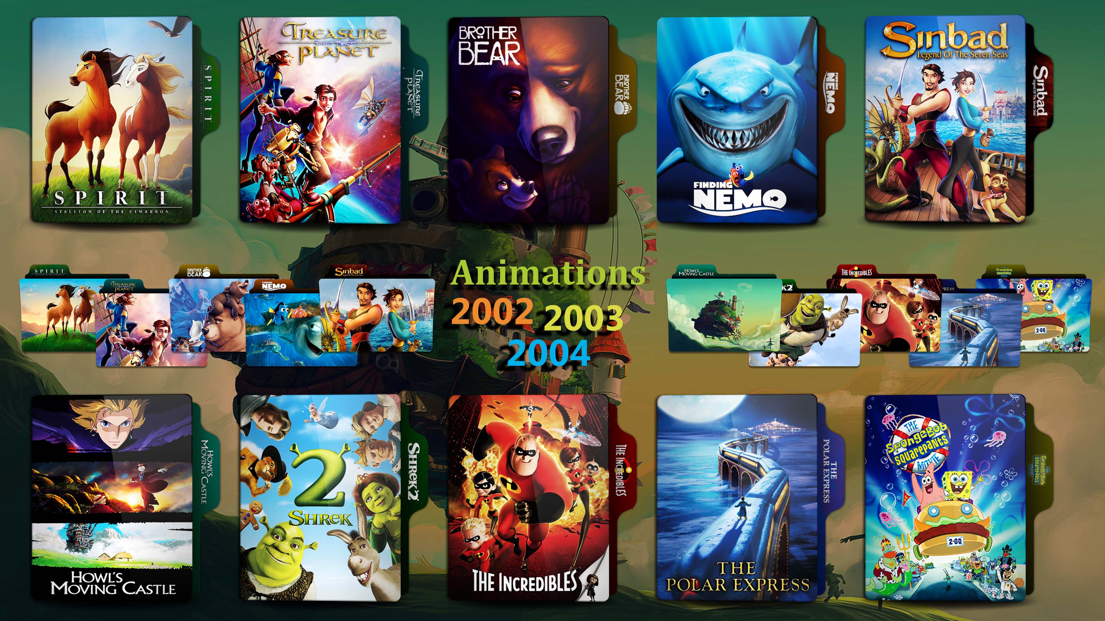 Animation 2002-2004 folder icon pack by HNS-Rock on DeviantArt