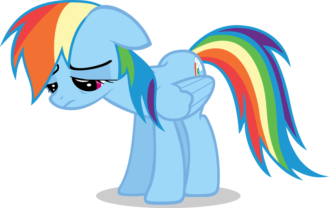Sad Rainbow Dash by dasprid on DeviantArt