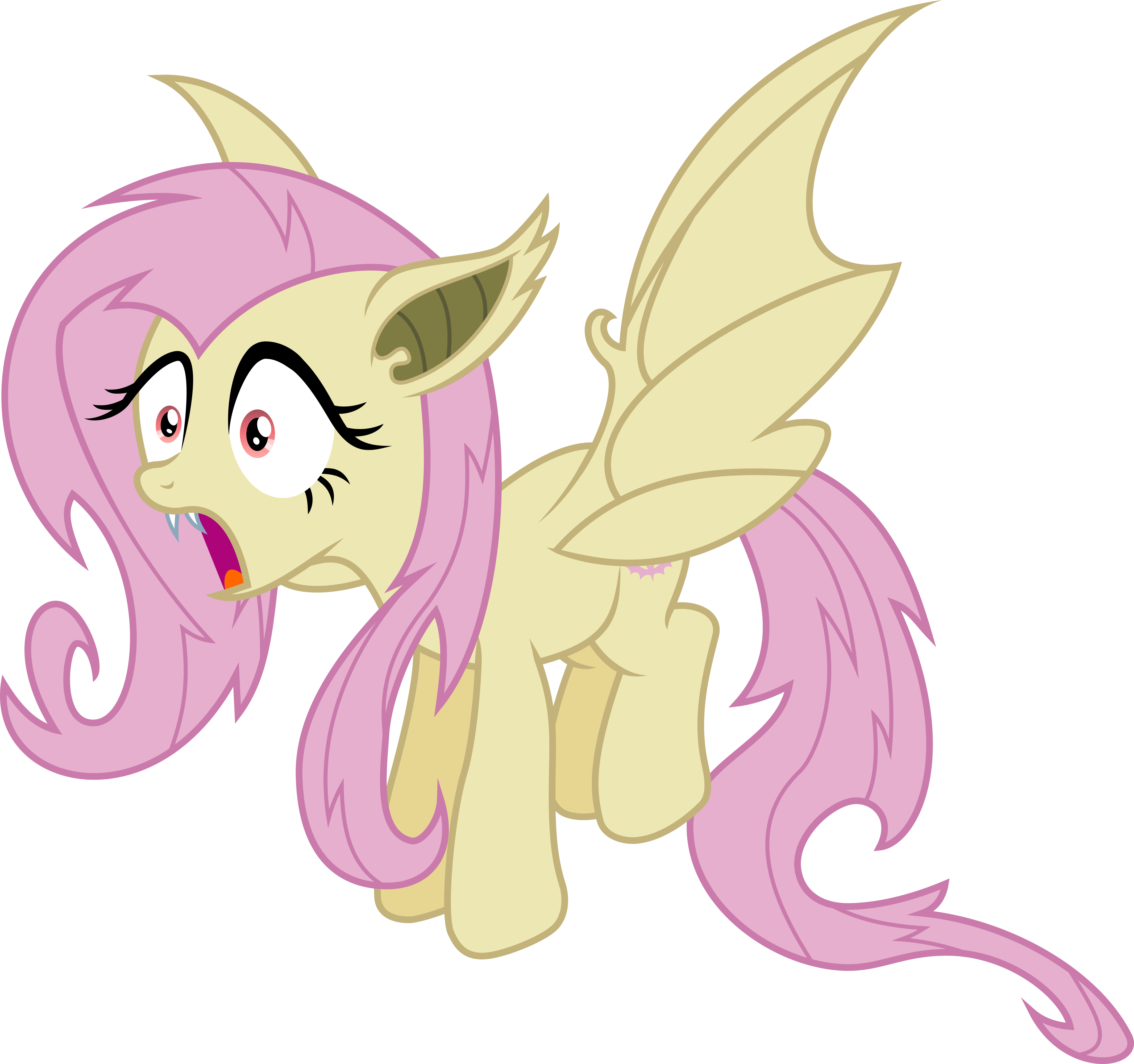 Flutterbat admiring her reflection by dasprid on DeviantArt