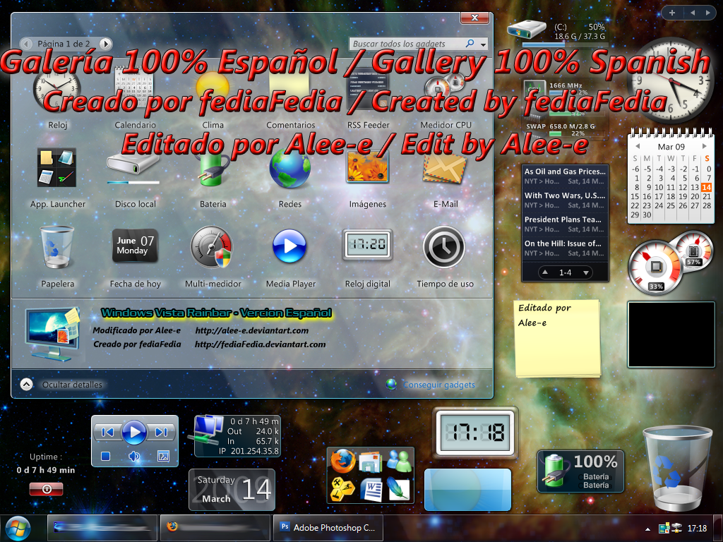 Vista Rainbar Spanish Vercion by alee-e on DeviantArt