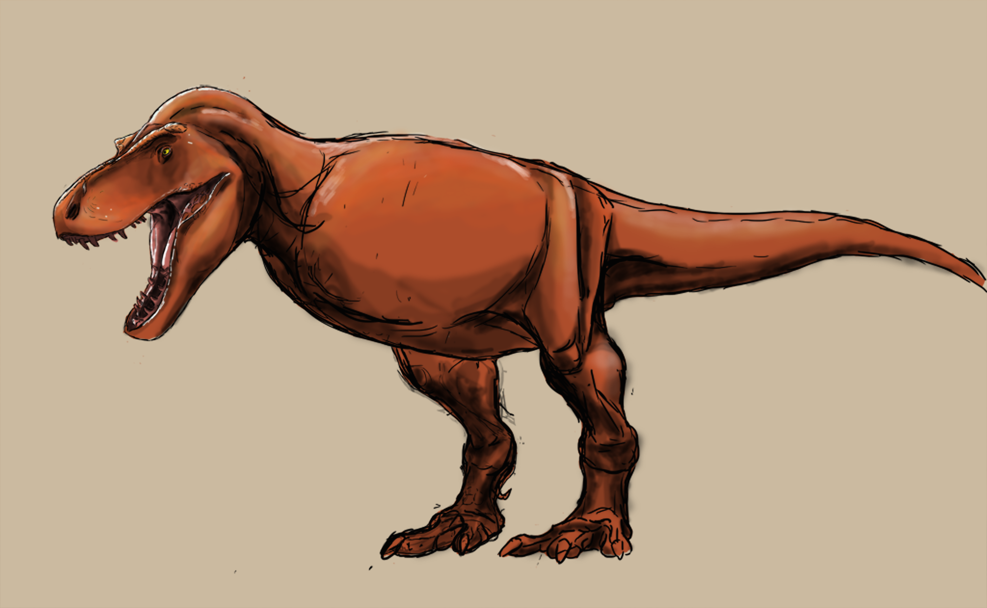 unfinished Rex sketch. by Dinodc98 on DeviantArt