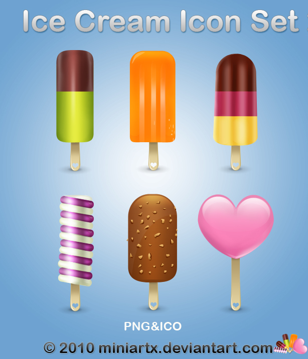Icecream icon set by Miniartx on DeviantArt