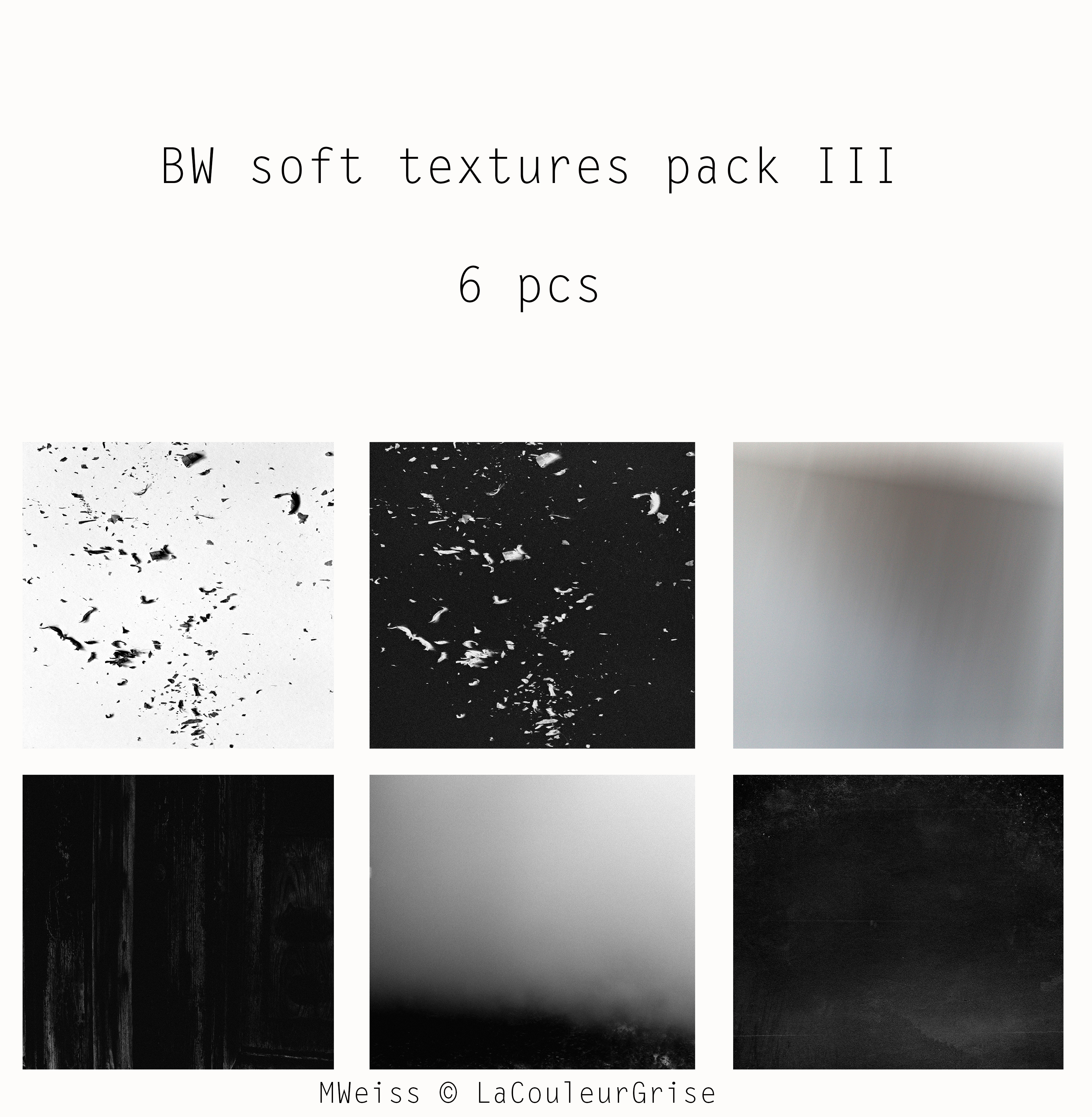 BW.SOFT.TEXTURES.PACK 6 pcs part III by LaCouleurGrise on DeviantArt