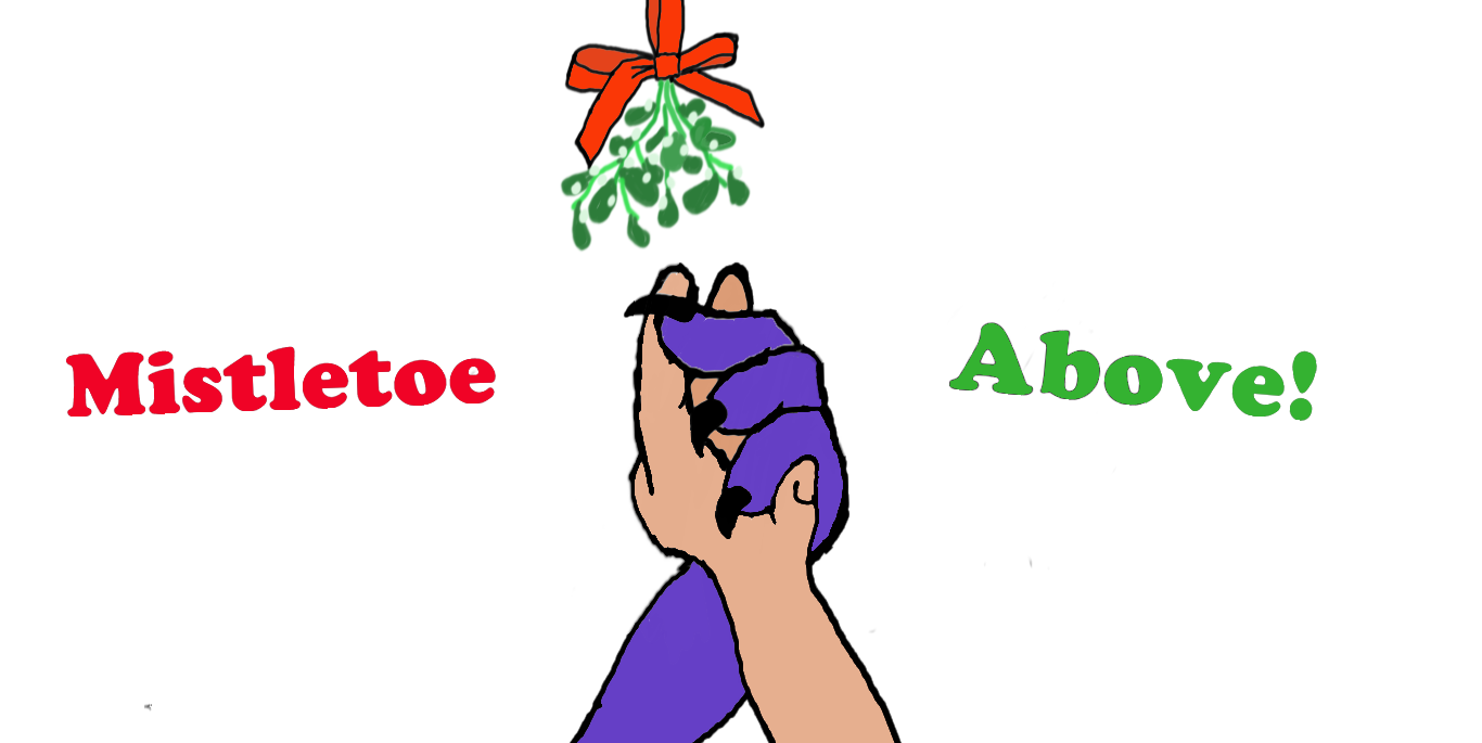 Mistletoe Above! by demongaara105 on DeviantArt
