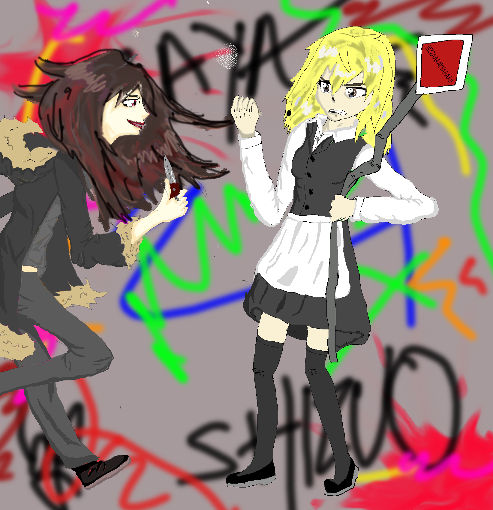 Shizuo and Izaya Genderbend by FieryDaemon on DeviantArt