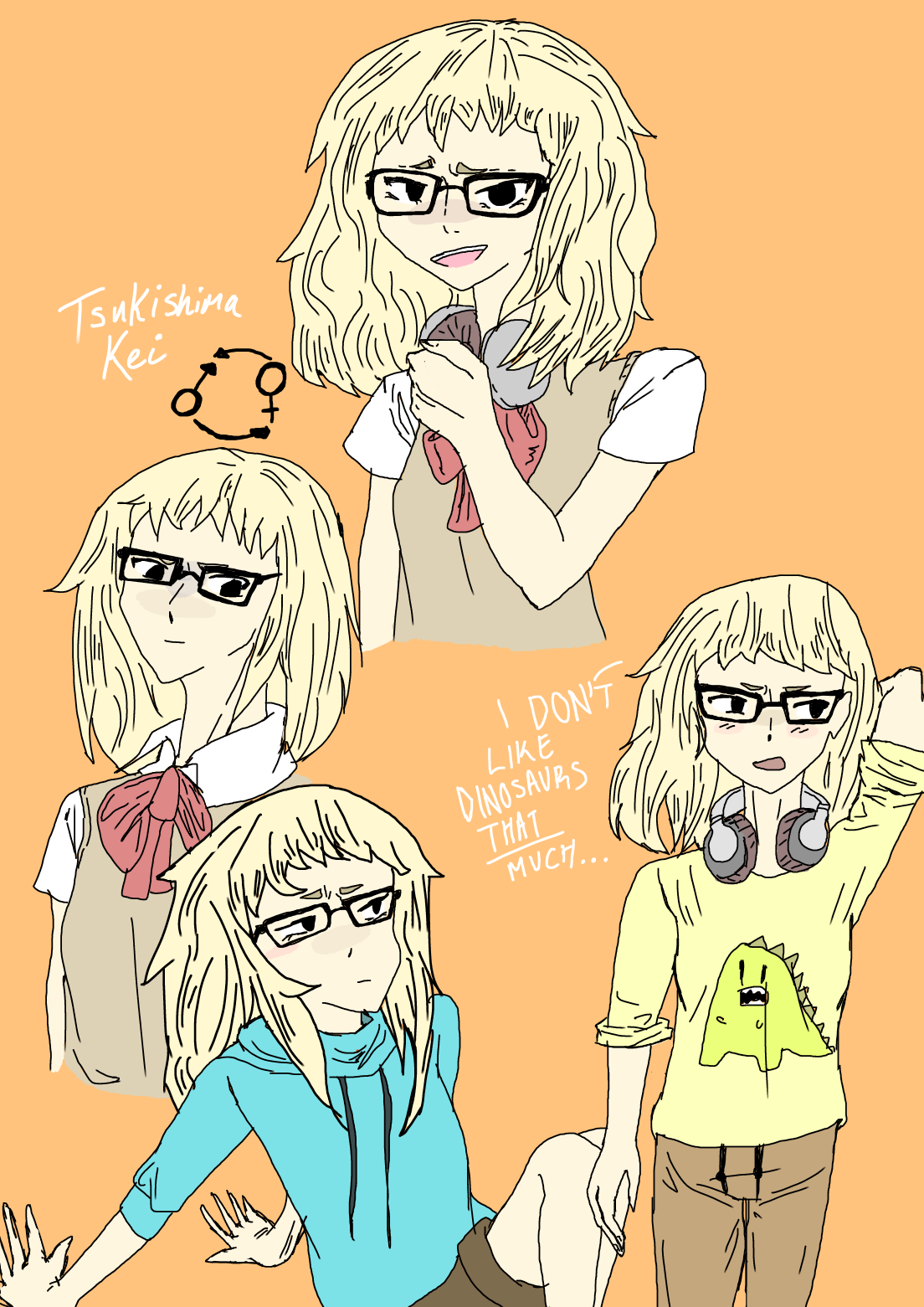 Tsukishima genderbend by FieryDaemon on DeviantArt