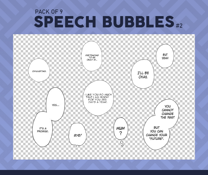 SPEECH BUBBLES Pngs by coolcatsong on DeviantArt