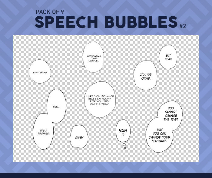 SPEECH BUBBLES Pngs by coolcatsong on DeviantArt