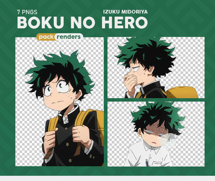 Boku no Hero Academia - Renders Pack #3 by coolcatsong on DeviantArt