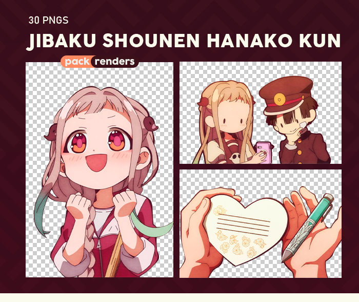 Jibaku Shounen Hanako kun - Renders Pack #2 by coolcatsong on DeviantArt