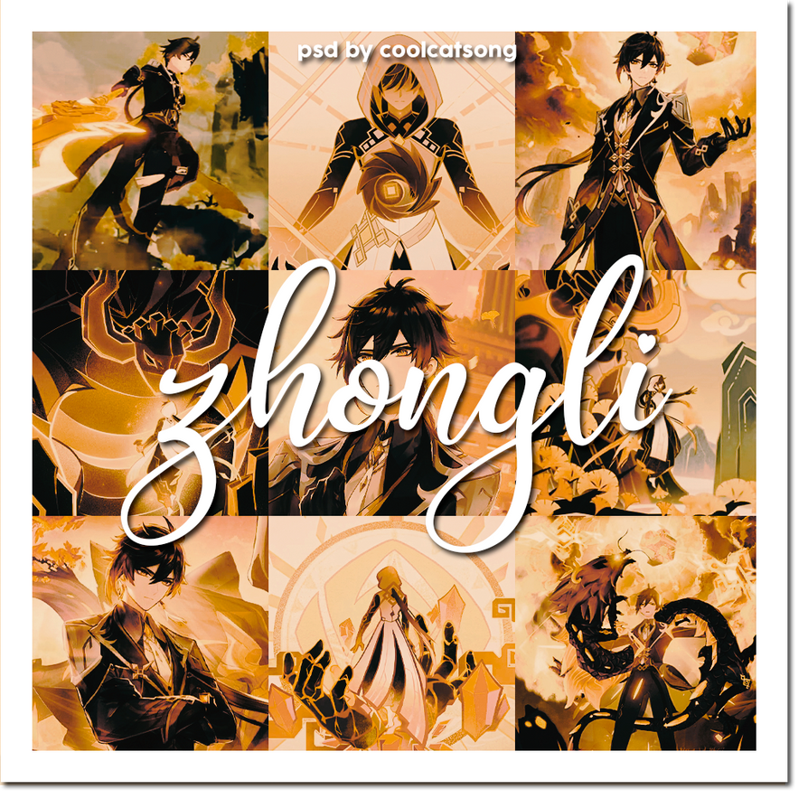 ZHONGLI [PSD] by coolcatsong on DeviantArt