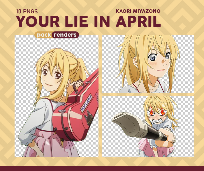 Your Lie in April - Renders Pack #1 by coolcatsong on DeviantArt