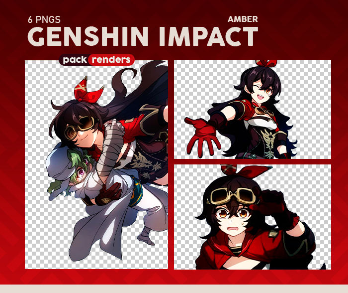 Genshin Impact - Renders Pack #5 by coolcatsong on DeviantArt