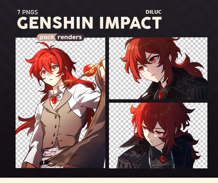 Genshin Impact - Renders Pack #2 by coolcatsong on DeviantArt💮 Descubra ...