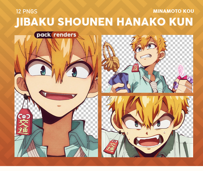 Jibaku Shounen Hanako kun - Renders Pack #4 by coolcatsong on DeviantArt