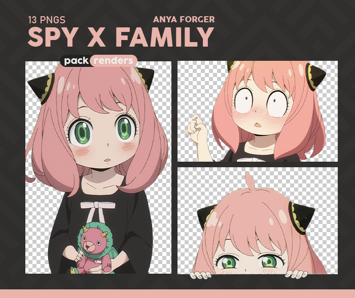 Spy x Family - Renders Pack #1 by coolcatsong on DeviantArt