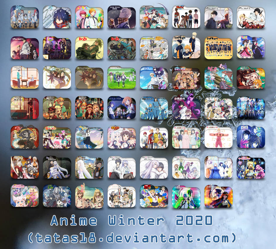 Anime Winter 2020 folder icon pack by tatas18 on DeviantArt