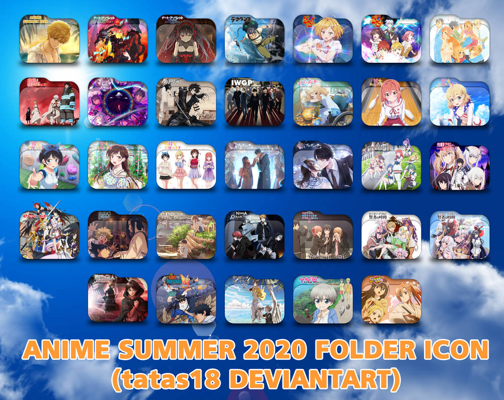 Anime Summer 2020 folder icon Pack by tatas18 on DeviantArt