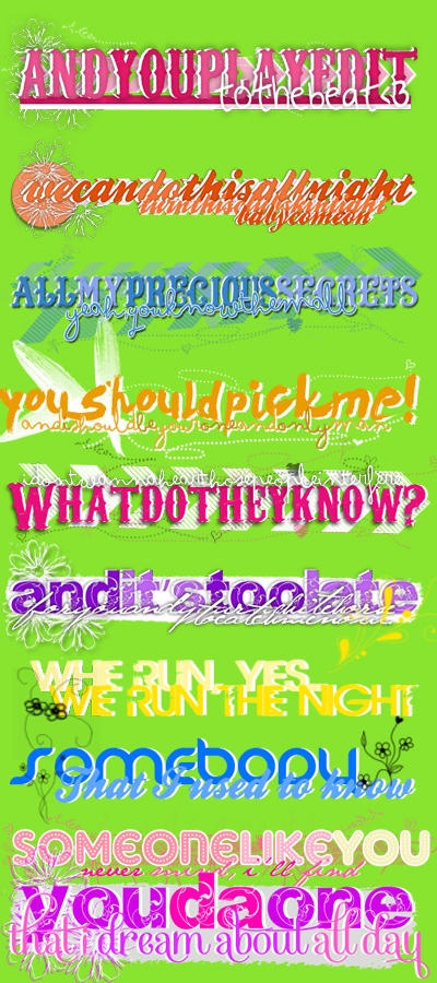 Pack de Textos PNG by VickyBieber on DeviantArt