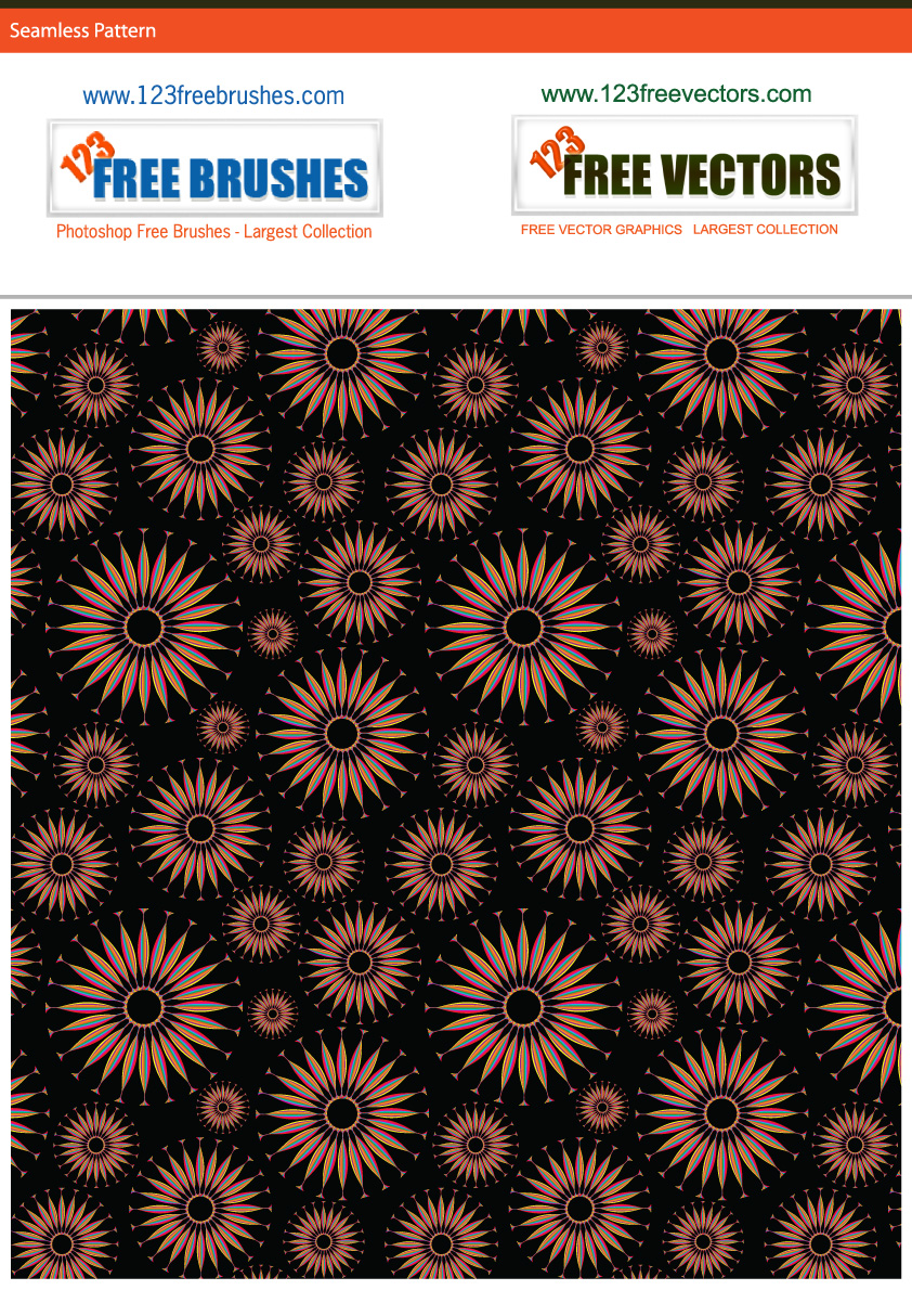 Seamless Flower Pattern Free Vector by 123freevectors on DeviantArt