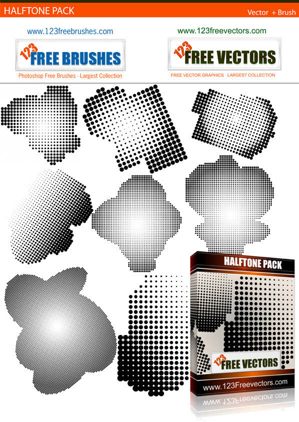 Free Halftone Vector Pack by 123freevectors on DeviantArt