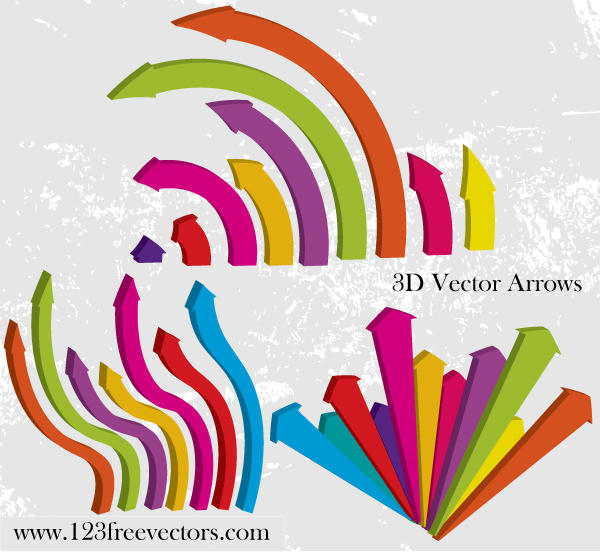 3D Vector Arrows by 123freevectors on DeviantArt