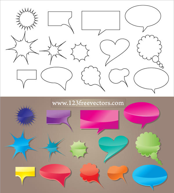 Speech Bubble Vector by 123freevectors on DeviantArt