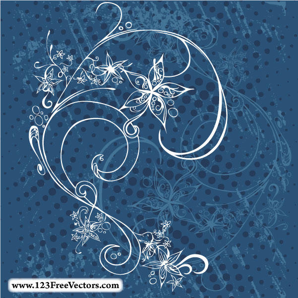Decorative Floral Vector by 123freevectors on DeviantArt