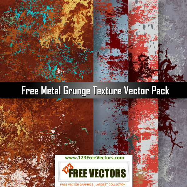 Free Metal Grunge Texture Vector Pack by 123freevectors on DeviantArt
