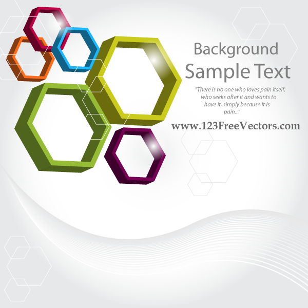 3d Hexagon Vector