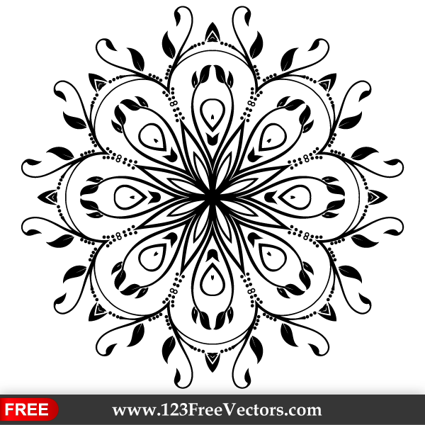 Ornate Floral Design Element Vector Art by 123freevectors on DeviantArt