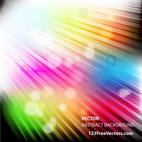 Vector Abstract Colorful Light Background Design by 123freevectors on ...