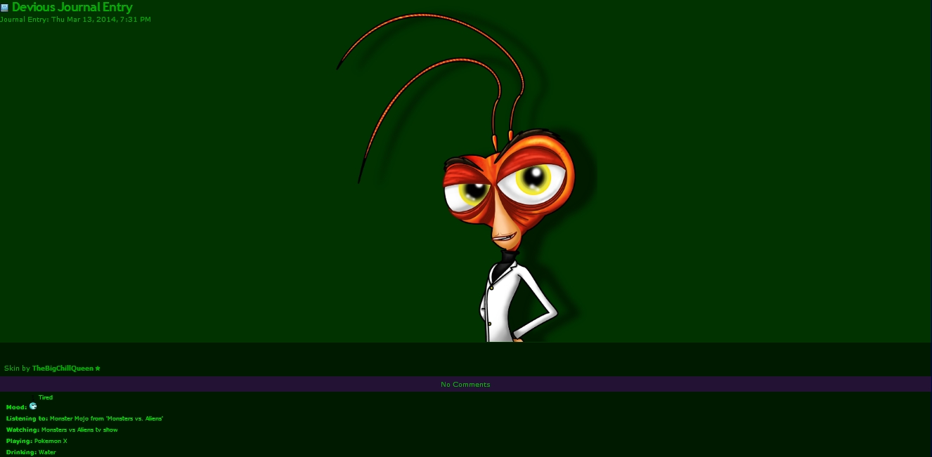 Dr Cockroach Phd Journal Skin By Thebig Chillqueen On Deviantart