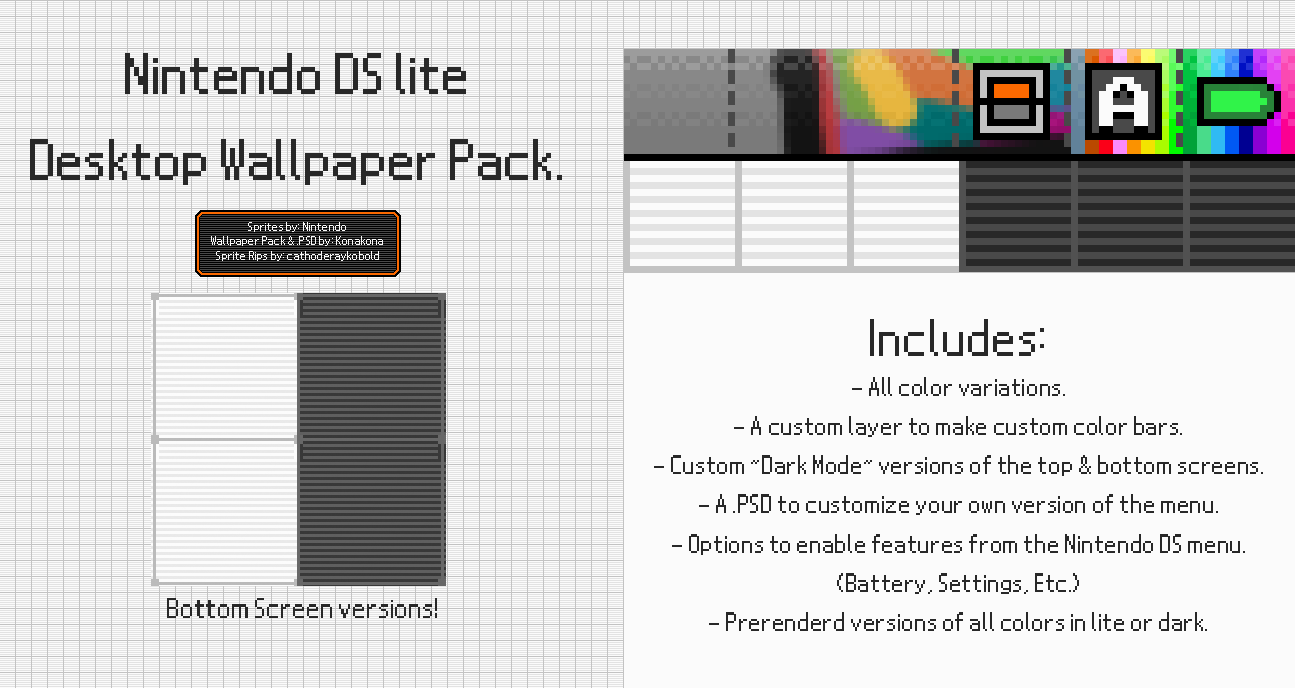 Nintendo DS Desktop Wallpaper Pack! (2560 x 1440) by Konakona-Source on ...