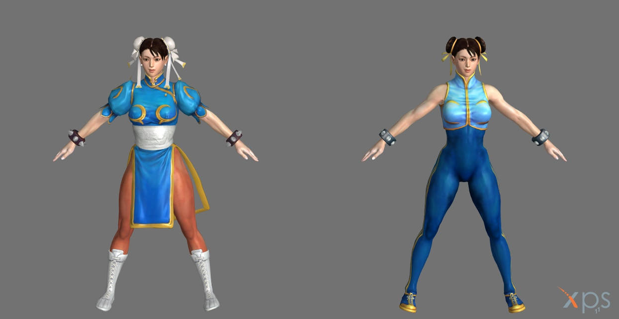 Chun-Li for XNALara (Part 1: Normal and Alpha) by cssobral2013 on ...