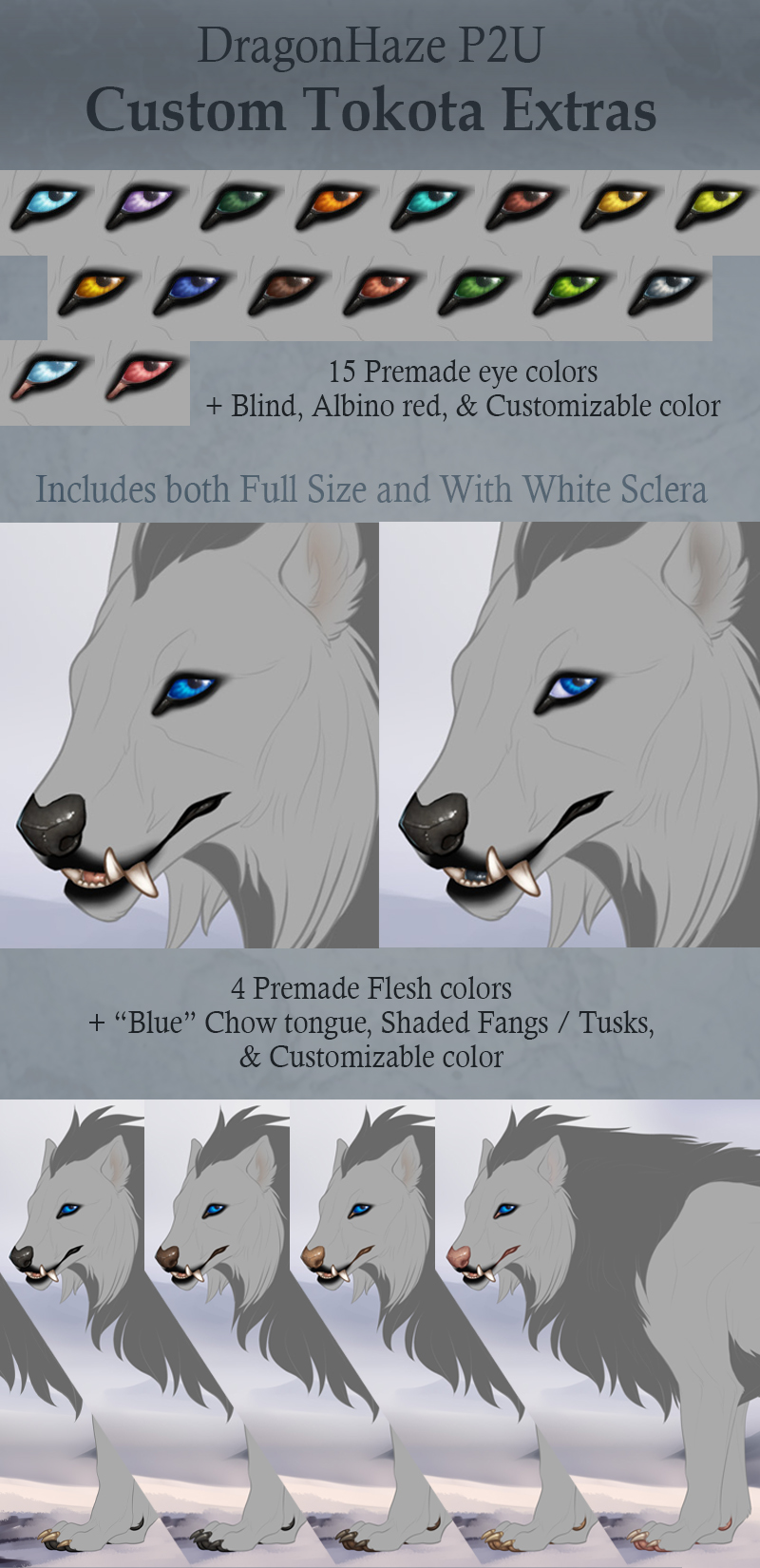 Tokotas - Natural Build v3 Custom Extras - P2U by DragonHaze on DeviantArt